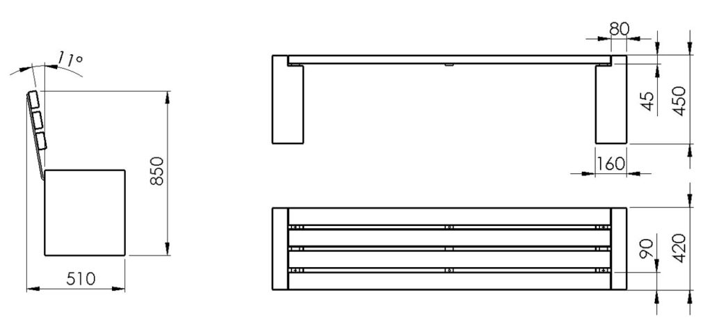 Sitzbank aus Beton & Holz | Jetzt konfigurieren